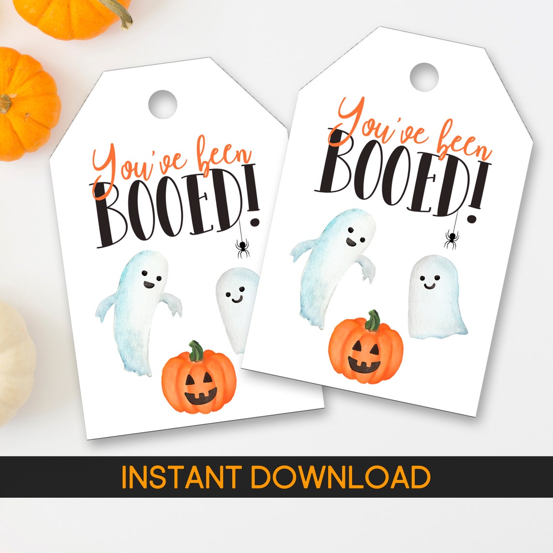 You've Been Booed Halloween Tags Halloween Treat Tags - Etsy