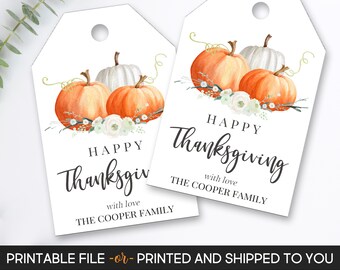 Thanksgiving Tags, Teacher Thanksgiving Tags, Thanksgiving Favor Tags ...