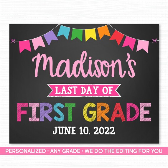 Last Day of School Sign PRINTABLE Last Day of School Prop - Etsy