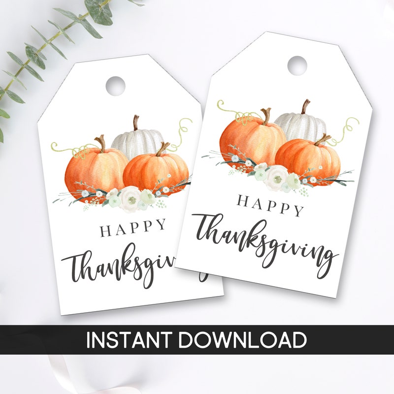 Thanksgiving Tags - Etsy