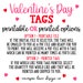 Valentine's Day Tag, Cake Pop Valentines Tag, Cake Pop Tag, Valentine ...