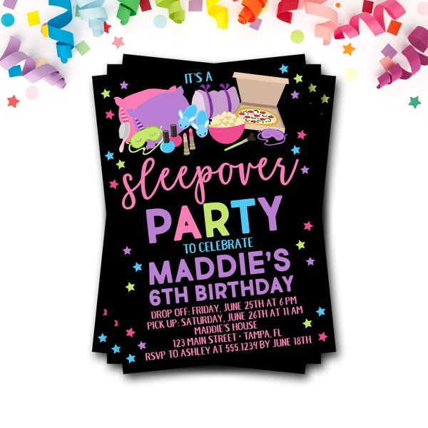 Girls Sleepover - Etsy