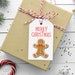 Christmas Tags, Christmas Gift Tags, Instant Download, Gingerbread Man ...