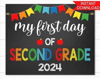 First Day of School Sign Printable Digital Download First Day of School ...