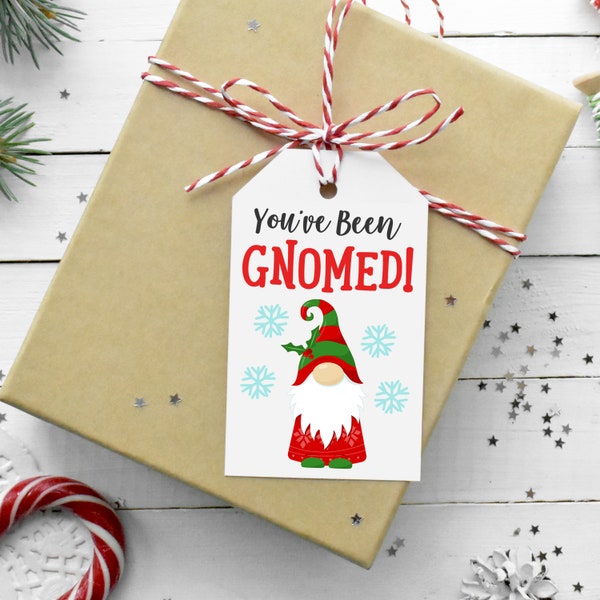 Gnome Christmas Tags - Etsy