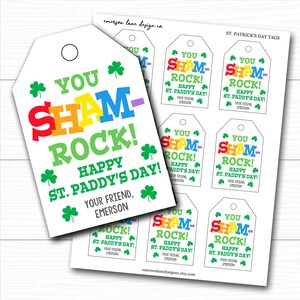 St. Patrick's Day Tag, You Shamrock St. Patrick's Day Tag, St. Paddy's ...
