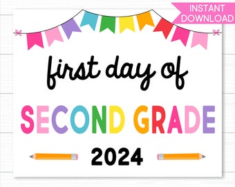 First Day of School Sign Printable Digital Download First Day of School ...