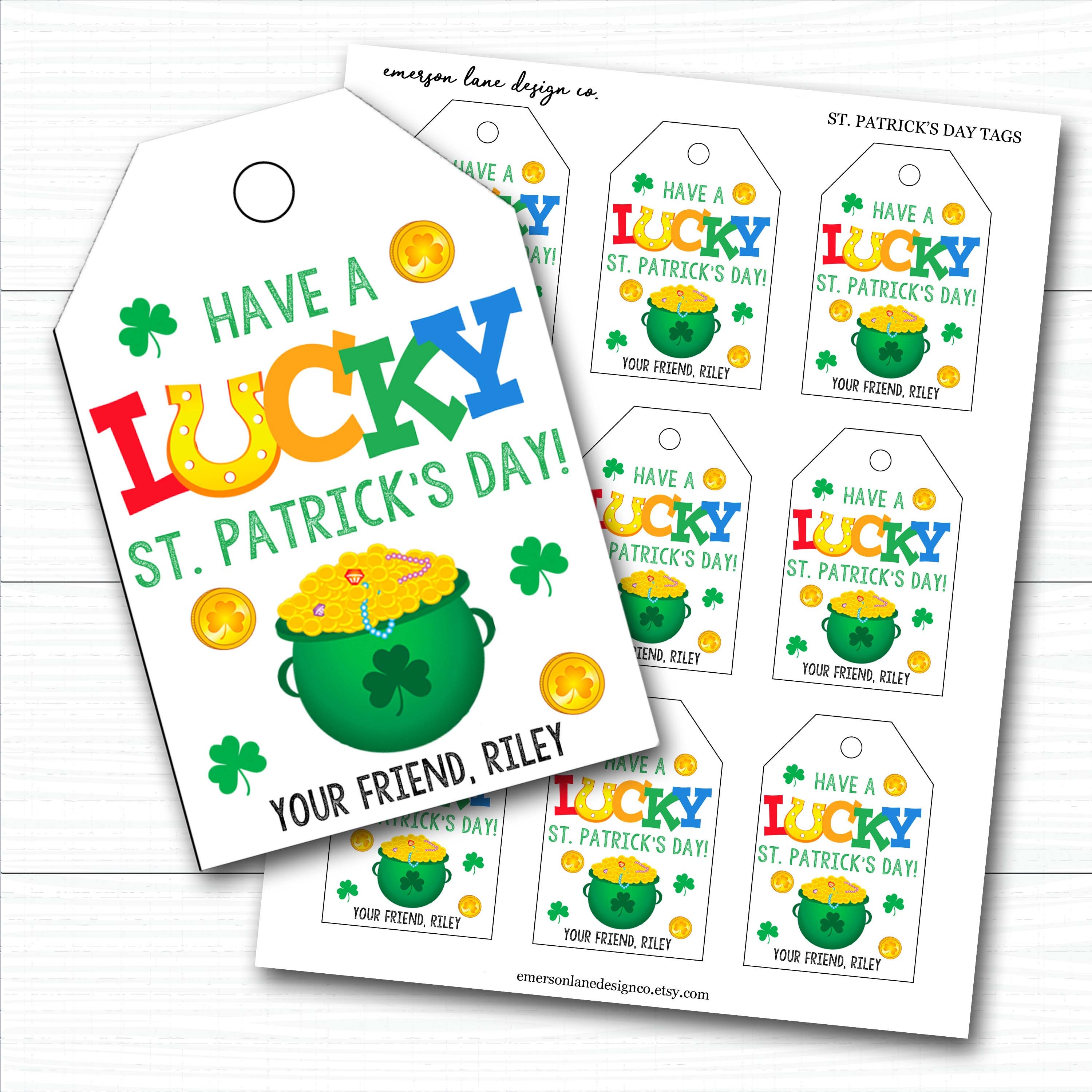 St. Patrick's Day Tag, Have A Lucky St. Patrick's Day, St. Paddy's Day ...