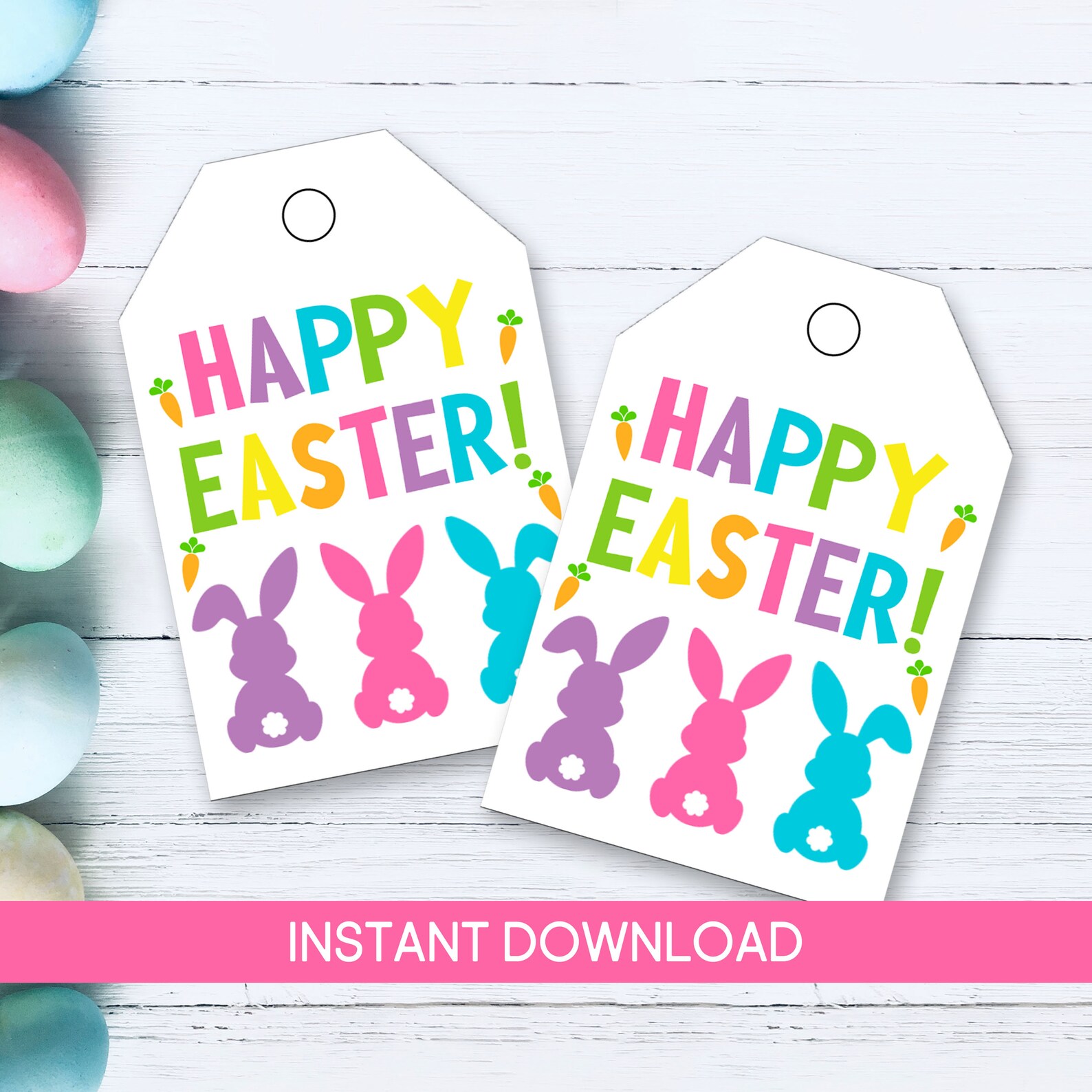Easter Tags Instant Download Printable Easter Tags Easter | Etsy