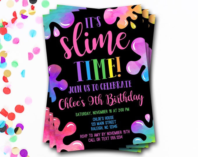 Slime Svg Png, Slime Party Squad Svg, Slime Birthday Svg Cricut, Slime ...