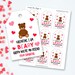 Valentine's Day Tag, Bear Valentine's Tag, I'm Beary Happy, Teddy Bear ...