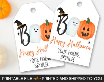 Printable Trick or S'more Treats Halloween Treat Tags and - Etsy