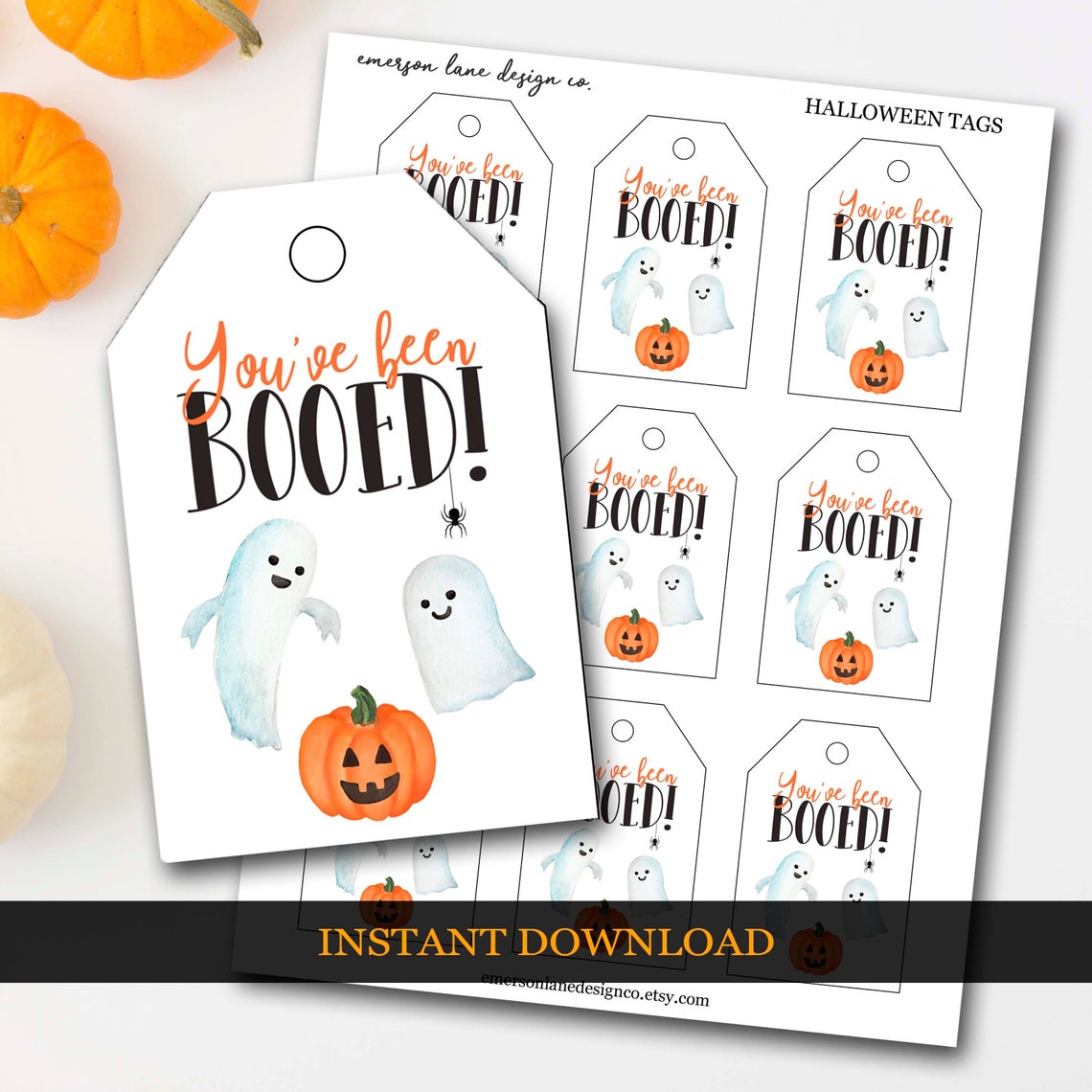 You've Been Booed Halloween Tags Halloween Treat Tags | Etsy