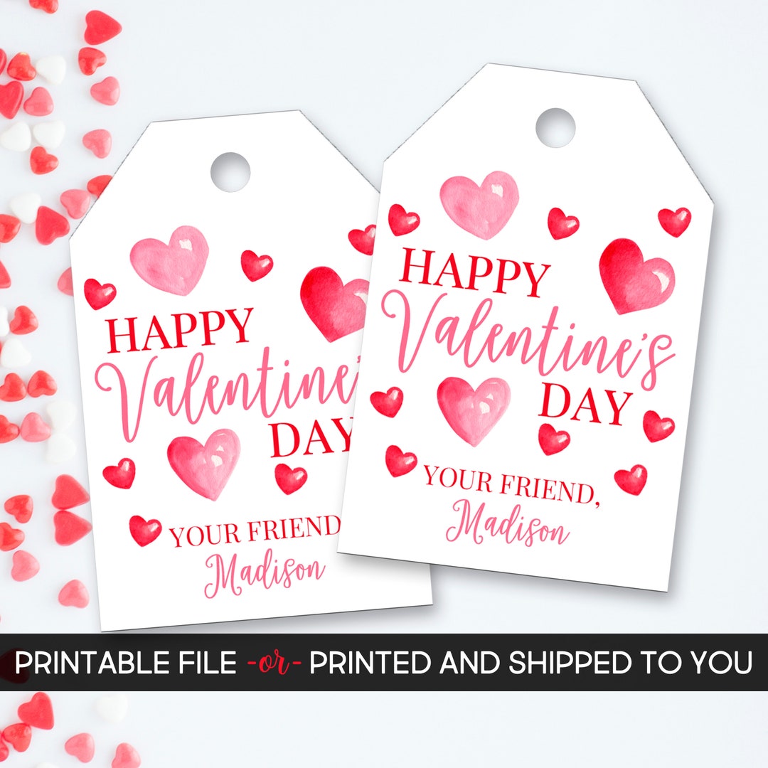 Hearts Valentine's Day Tag, Hearts Valentine's Tag, Heart Tags ...