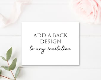Matching Back Design Printable DIY - Etsy