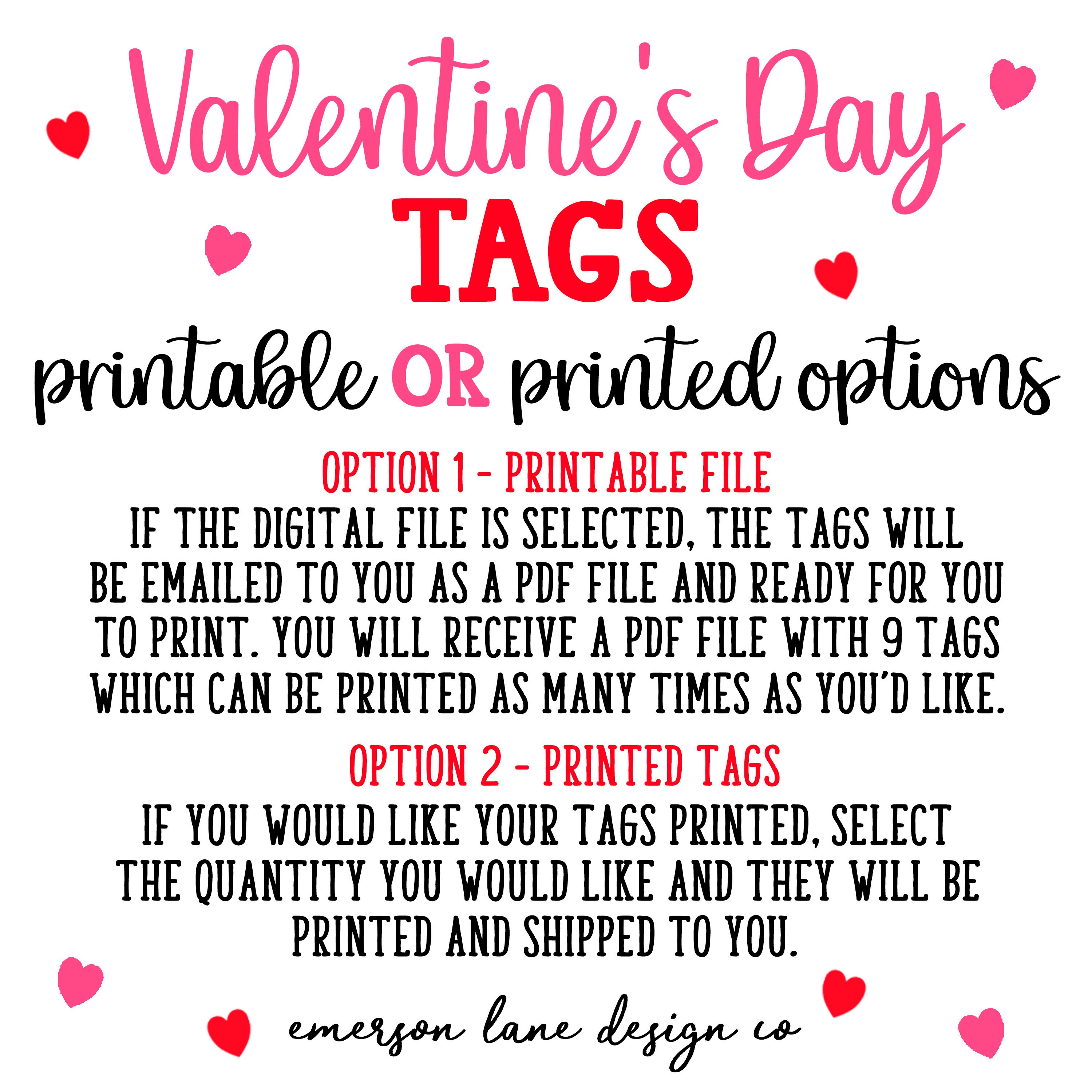 Valentine's Day Tag, Wondohful, Playdough Valentine's Tag, Colorful ...