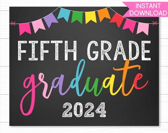 Last Day of School Sign PRINTABLE, Middle School Graduate, Last Day of ...