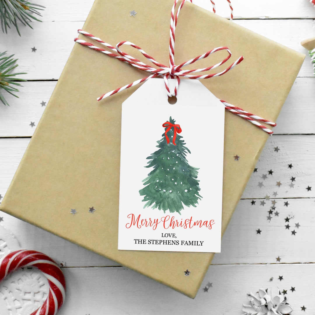 Christmas Tags, Personalized Christmas Gift Tags, Personalized Holiday ...