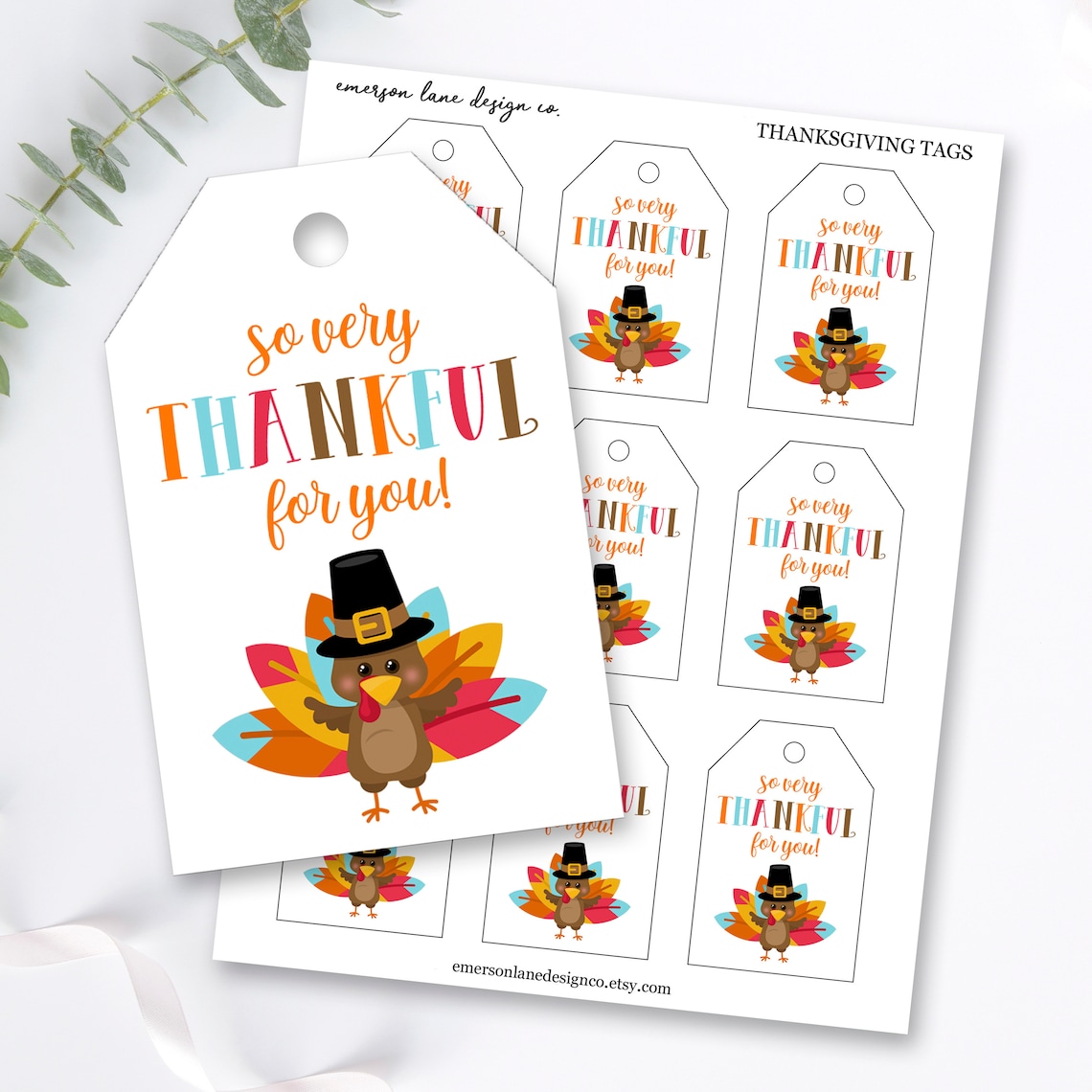 PRINTABLE Thanksgiving Tags Thanksgiving Treat Tags Thankful - Etsy
