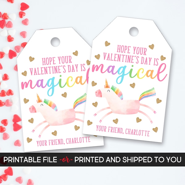 Unicorn Valentine - Etsy