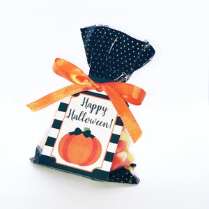 Halloween Tags, Halloween Treat Tags, Halloween Favor Tags, Pumpkin ...