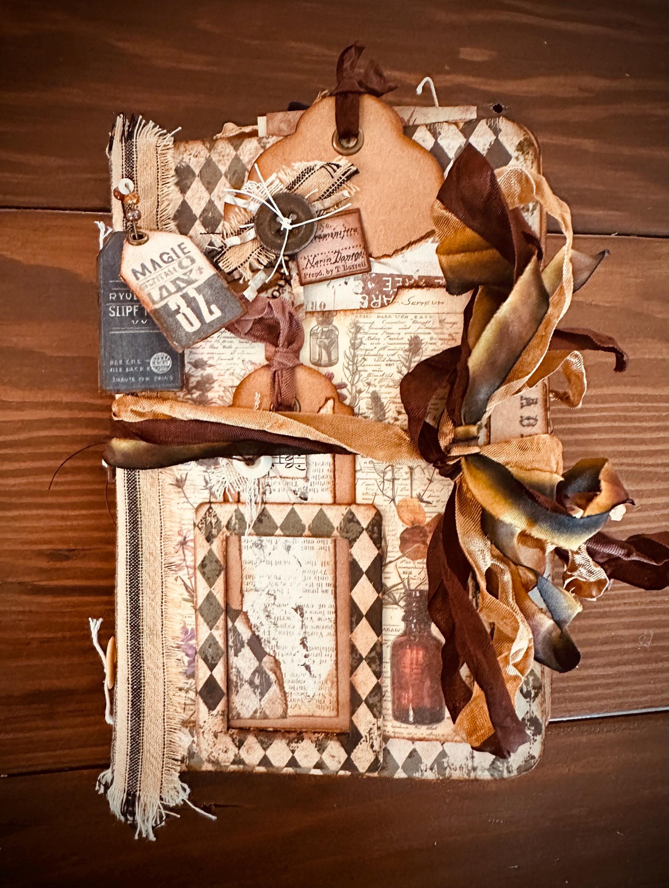 Petite “chunky-ish” Junk Journal - Handmade - Etsy