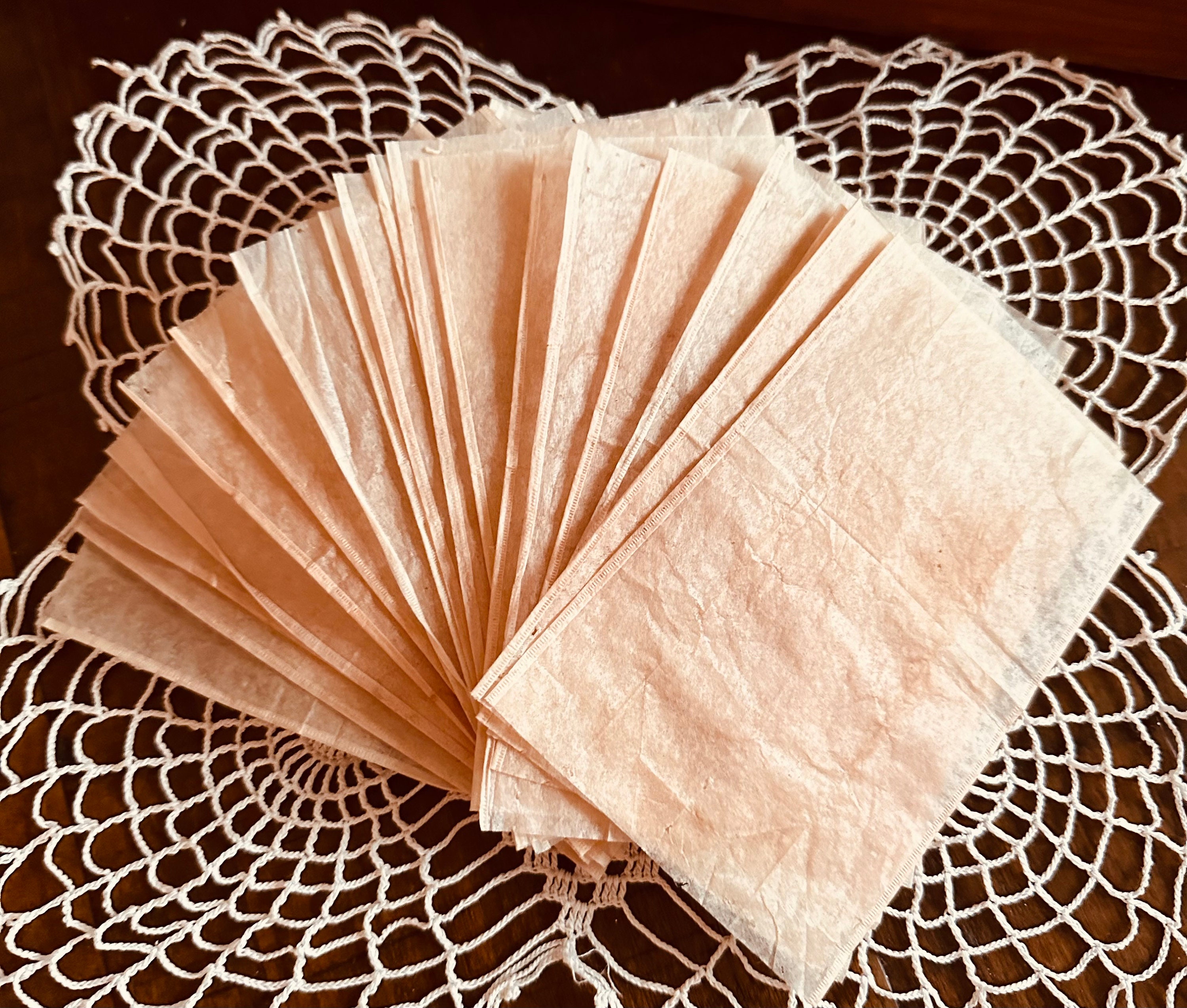 20 Cleaned & Dried Tea Bags for Junk Journals, Assemblage, Collage ...