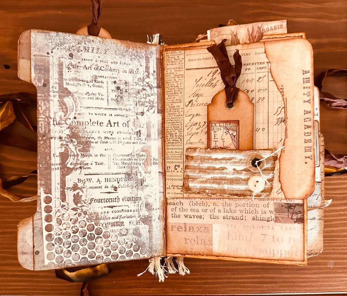 Petite “chunky-ish” Junk Journal - Handmade - Etsy