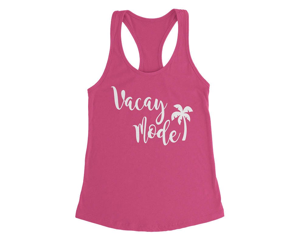 Vacay Mode Tank, Custom Cruise Shirt, Custom Cruise Tank Top, Vacation ...