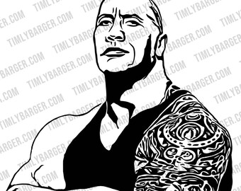 Dwayne Johnson Svg | Etsy