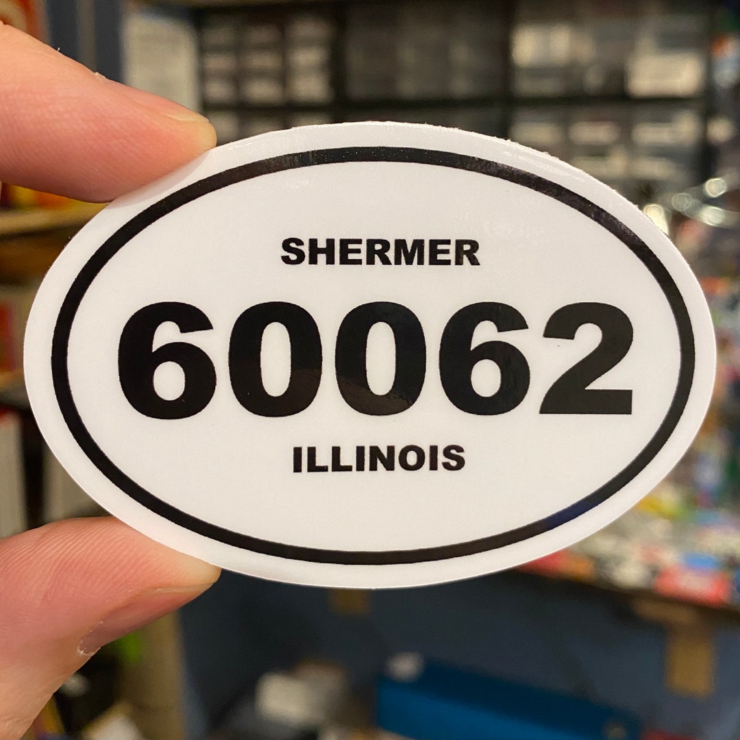 Shermer Illinois Car Sticker John Hughes 60062 - Etsy