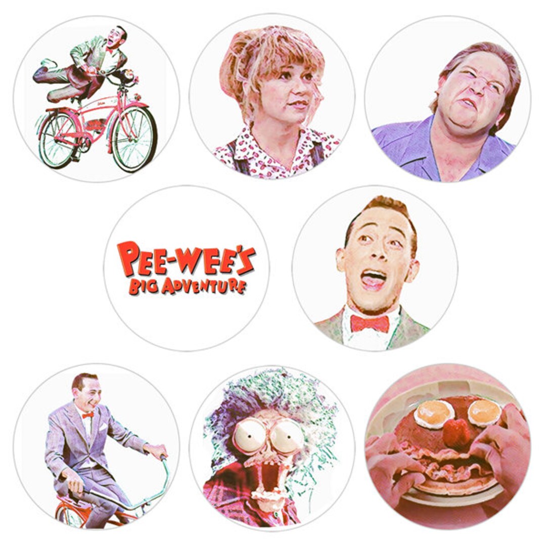 Pee-wee's Big Adventure 8-button or Magnet Pack - Etsy