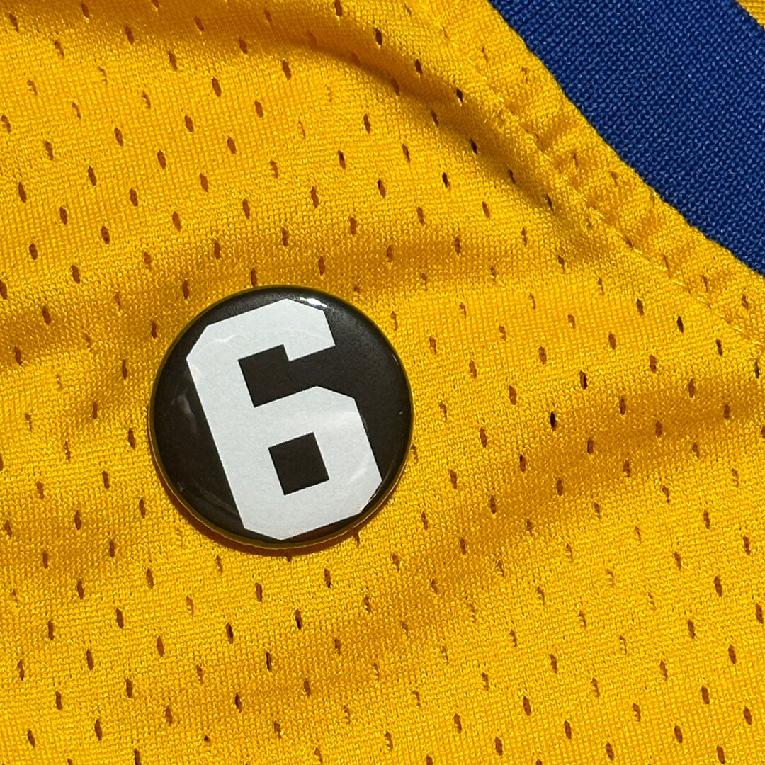 Jersey Number 6 Bill Russell Tribute Basketball Button or Magnet - Etsy