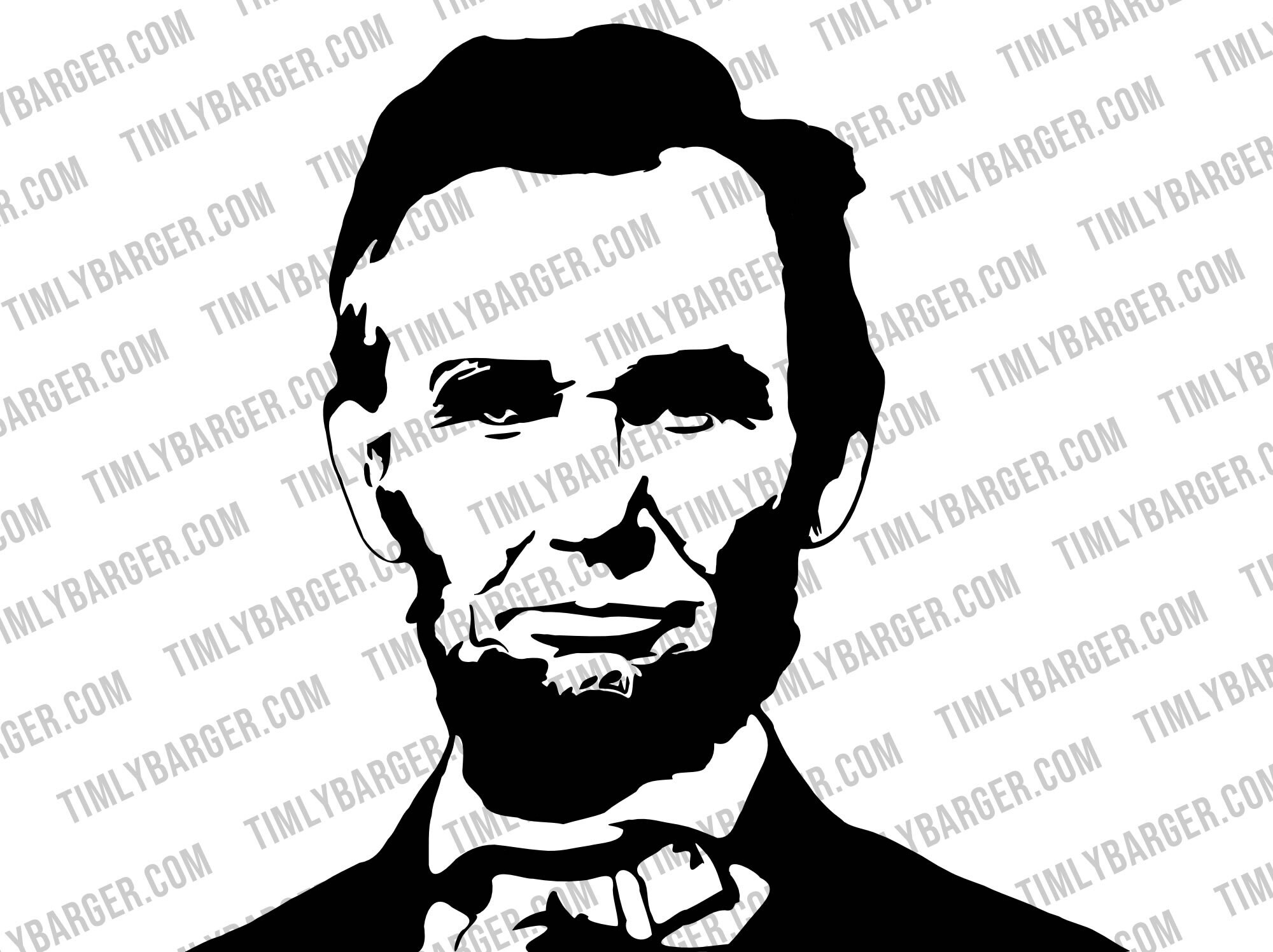 Abraham Lincoln Download PNG & SVG - Etsy Singapore