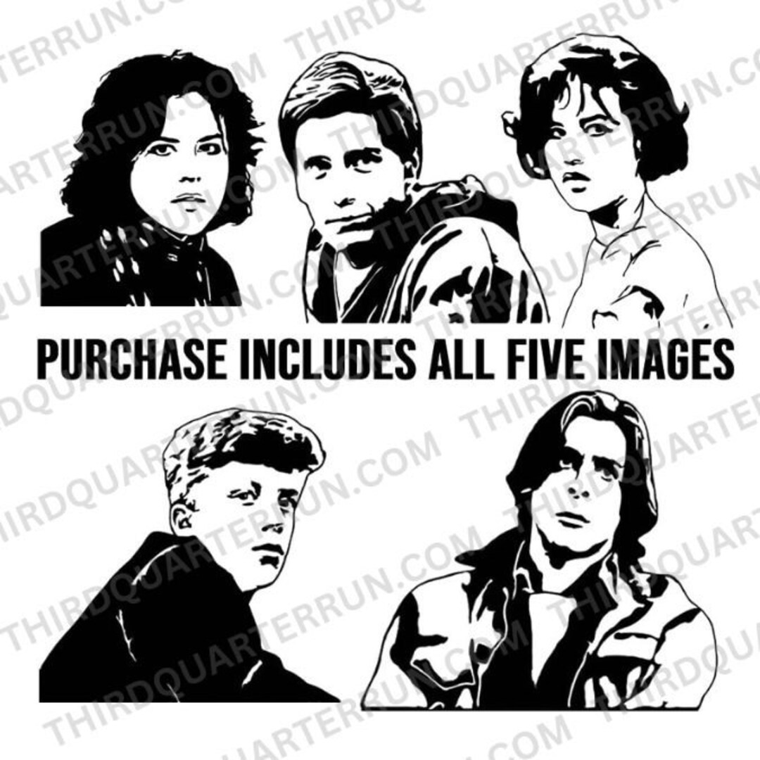 Breakfast Club Group Bundle Download PNG and SVG - Etsy