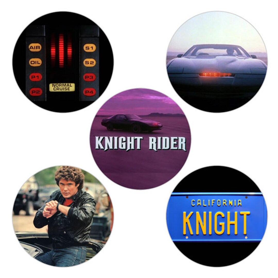Knight Rider Button or Magnet 5-pack - Etsy