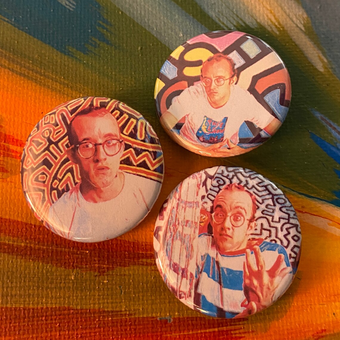 Keith Haring 3-Button or Magnet Pack | Etsy