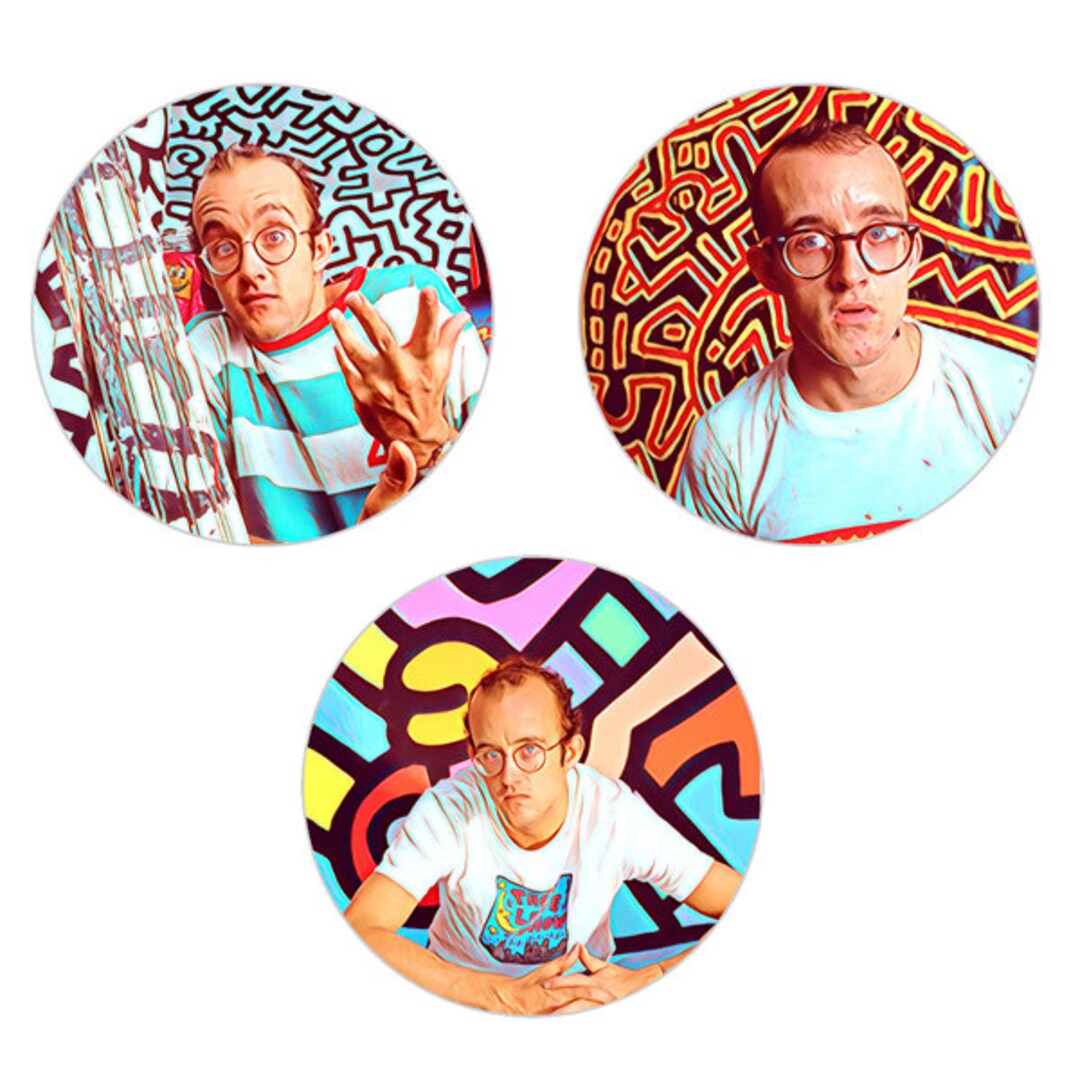 Keith Haring 3-button or Magnet Pack - Etsy