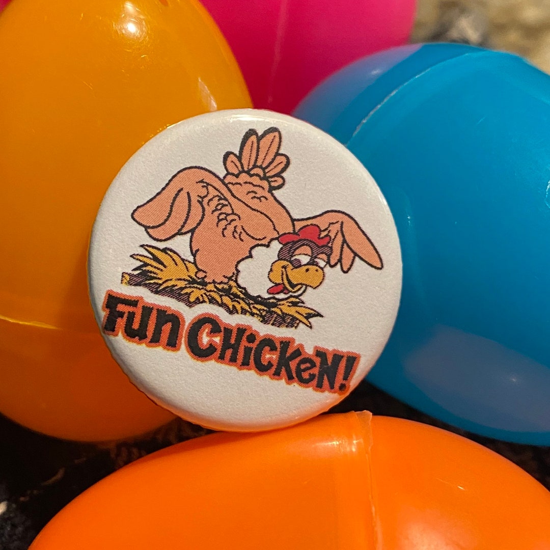 Fun Chicken Button or Magnet - Etsy