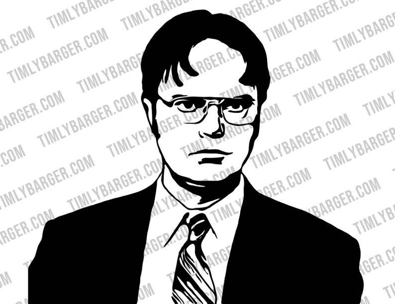Dwight Schrute the Office Download PNG and SVG | Etsy