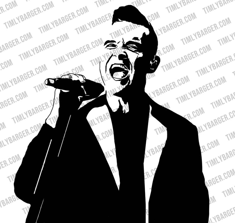 Robbie Williams Digital Download PNG & SVG - Etsy Australia