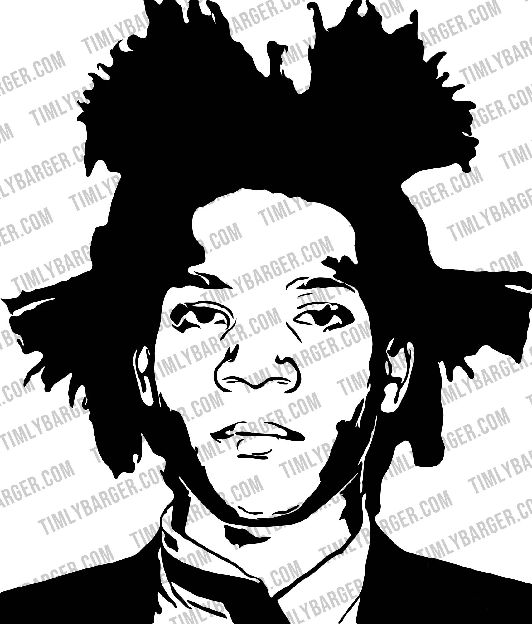Jean-Michel Basquiat Descargar PNG & SVG - Etsy España