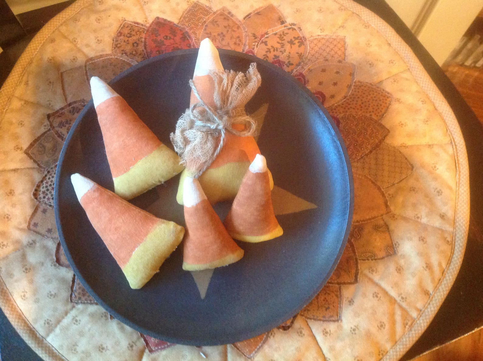 Five Primitive Candy Corn Halloween Bowl Fillers Halloween - Etsy