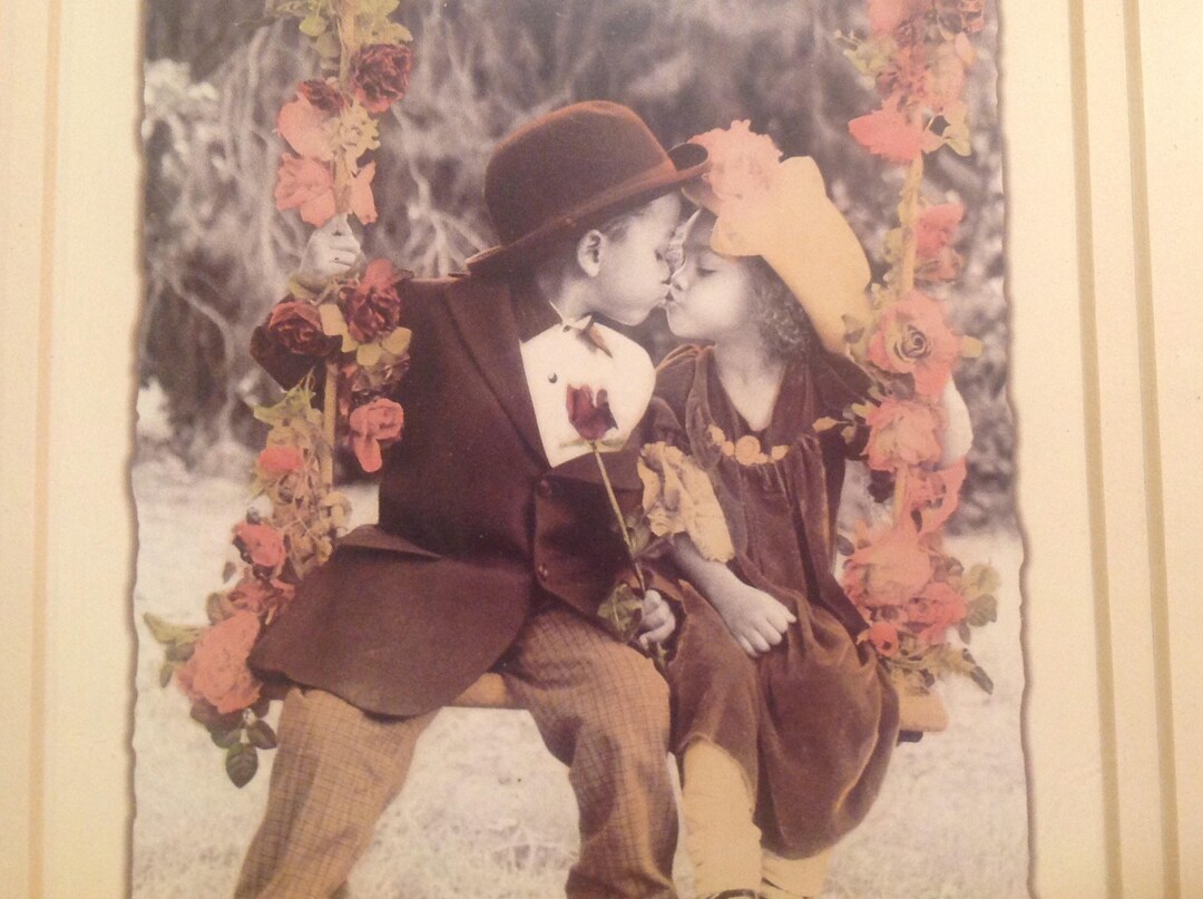 Unframed First Love Print Young Love Print Valentine Print Unframed ...