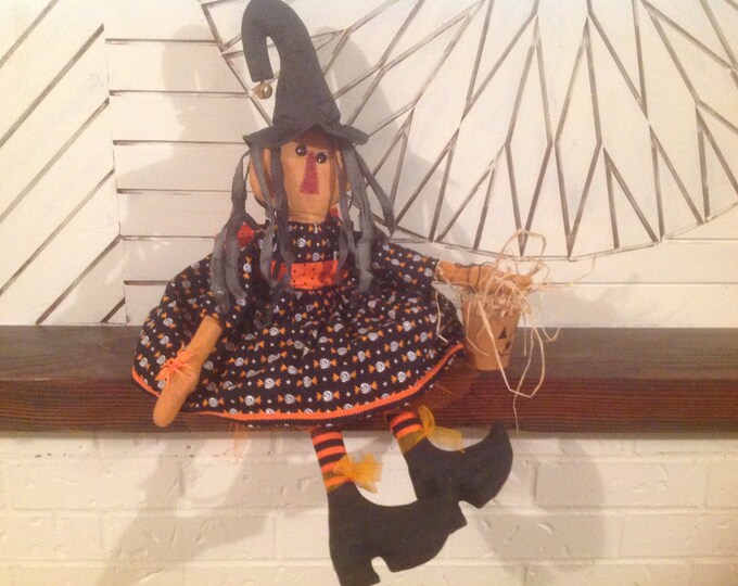 Primitive Witch Doll 29 Halloween Witch Halloween Decor - Etsy