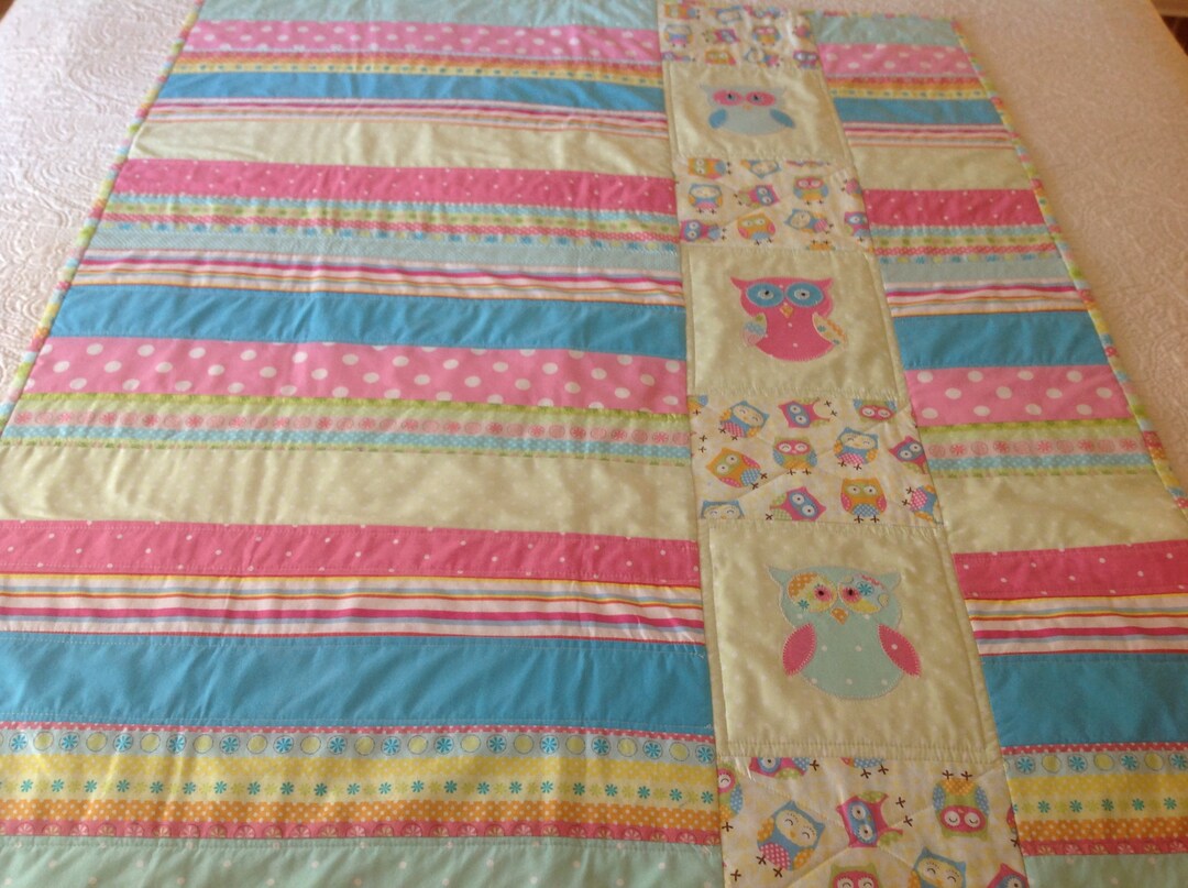 Crib Quilt Baby Quilt Baby Blanket Infant Quilt Quilted Baby Blanket ...