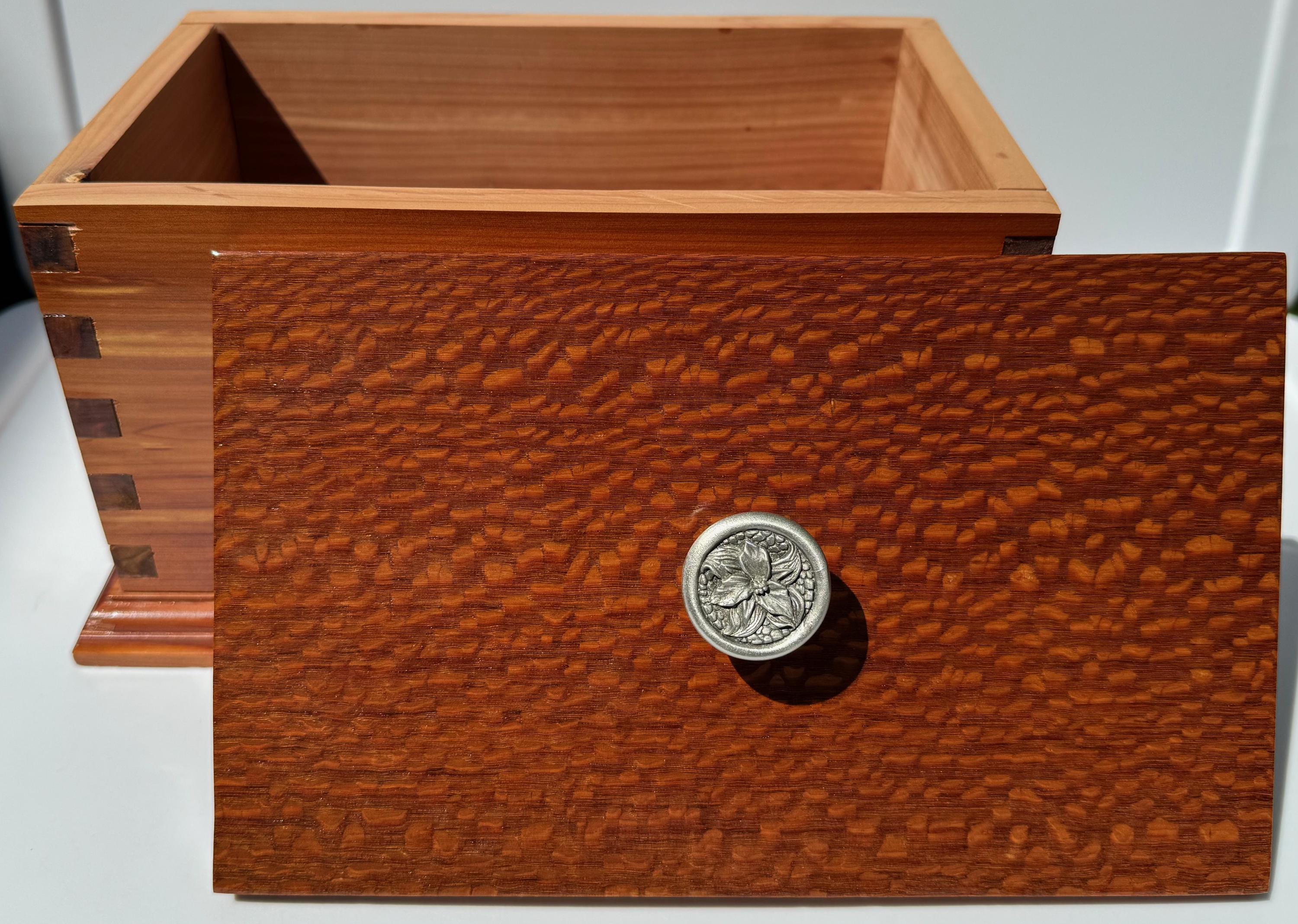 Leopardwood/lacewood and Cedar Wood Medium Box | Hand-crafted in the ...
