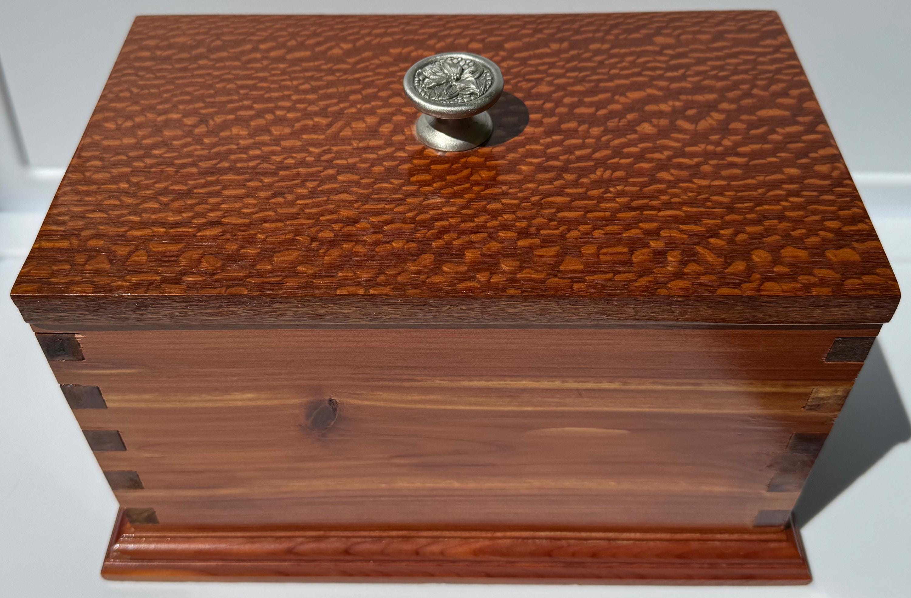 Leopardwood/lacewood and Cedar Wood Medium Box | Hand-crafted in the ...