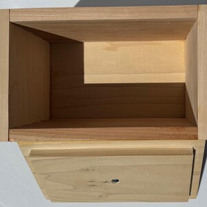 Hickory and Maple Wood Medium Box | Hand-crafted in the USA | Lift-top ...