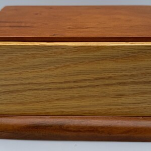 Cherry and Oak Wood Medium Box | Hand-crafted in the USA | Fulcrum-top ...